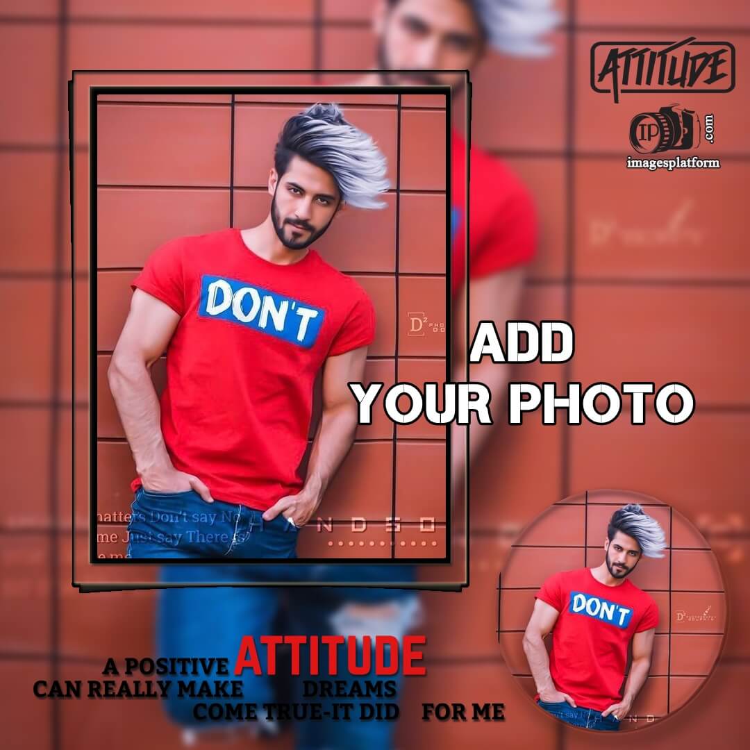 3 Picture Attitude Photo Frame