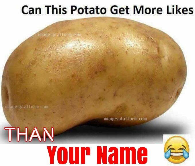 Create Meme Can This Potato Get More Likes Than Your Friend Name