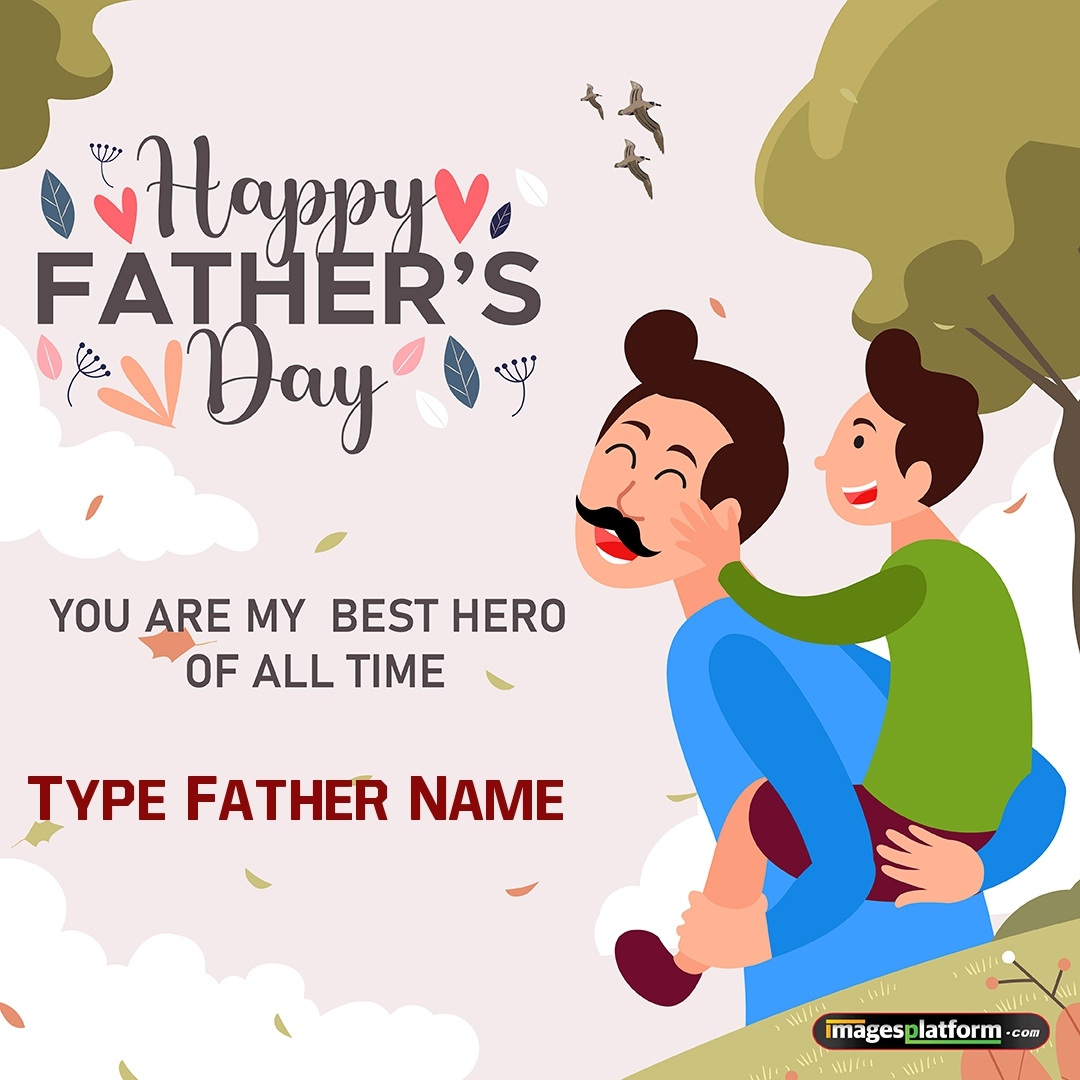 Best Father Day Quotes And Wish Card With Name