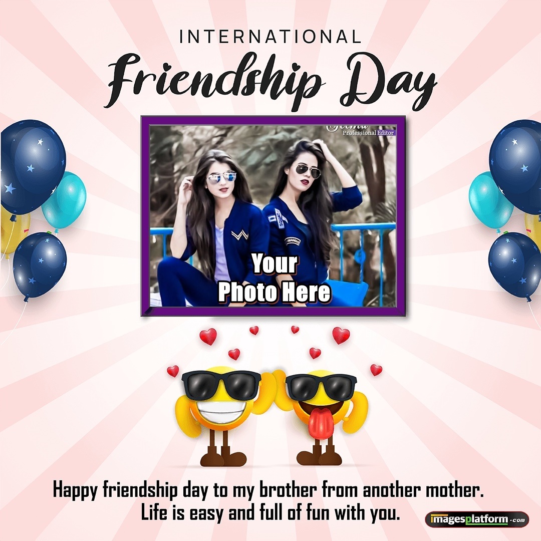 Download Friendship Day Emoji Frame