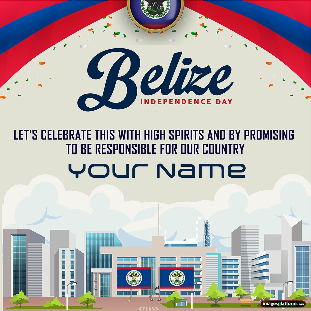 Belize Independence Day Greeting Card Maker