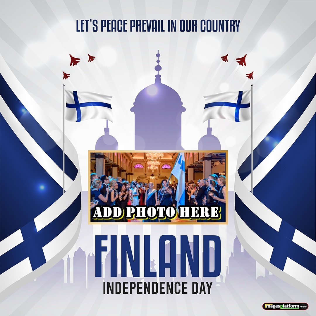 6 December Edit Online Finland Independence Day Frame