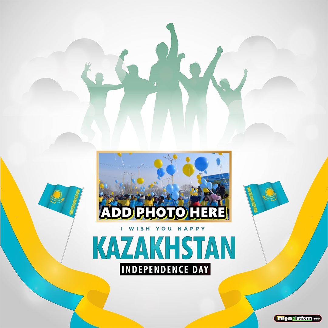 Kazakhstan Independence Day Frame Stock Photos